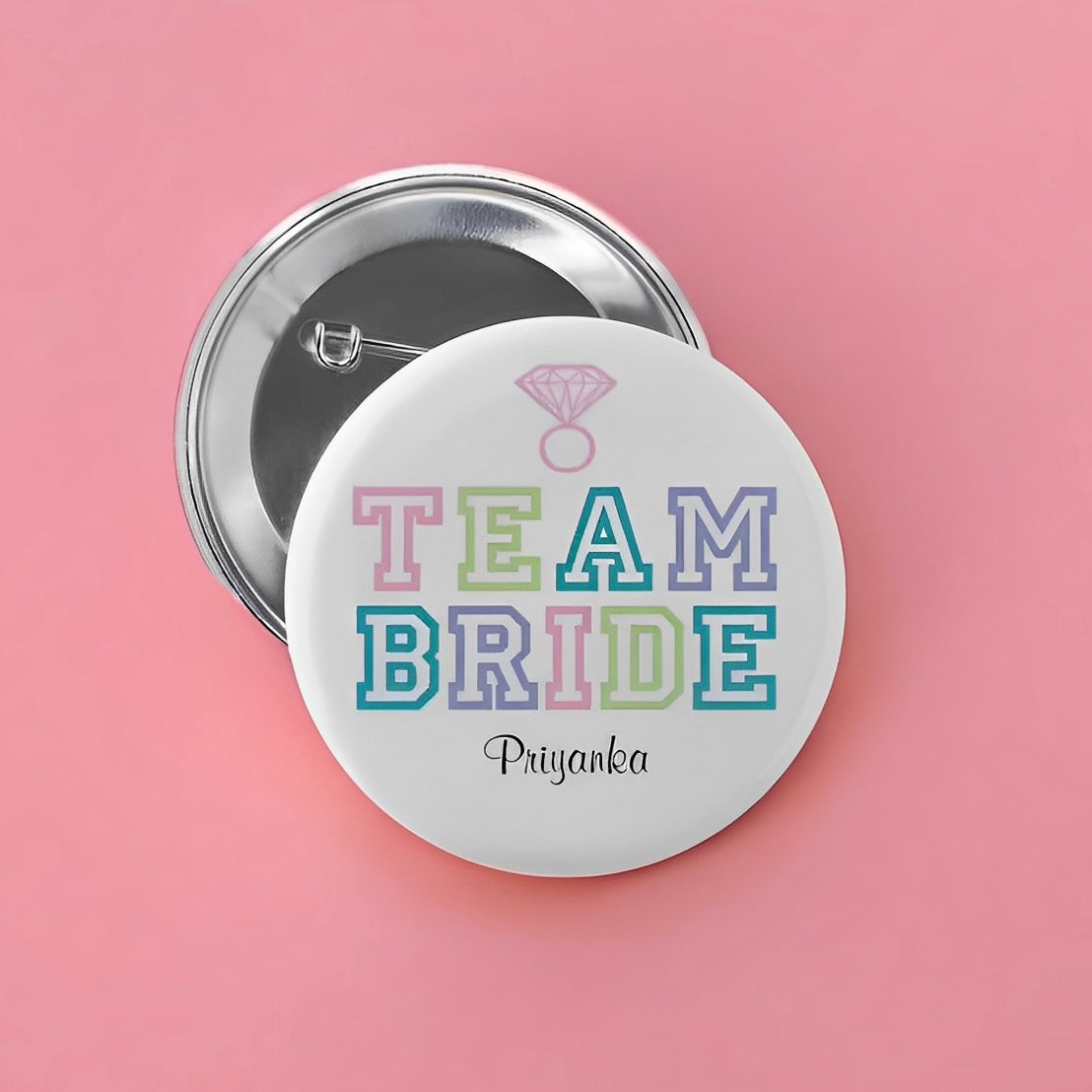 Customised Team Bride Badge – Bliss Bloss